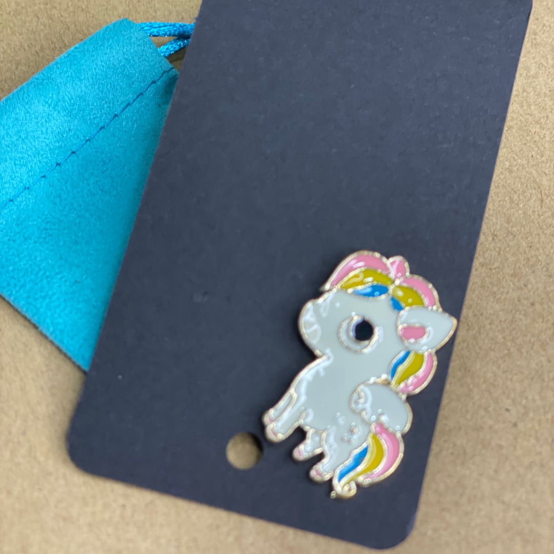 Unicorn Plated badges – Happy Fun Socks
